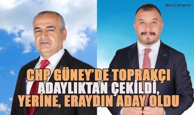 CHP Güney'de Mahmut Toğrakçı adaylıktan çekildi yerine Mehmet Ali ...